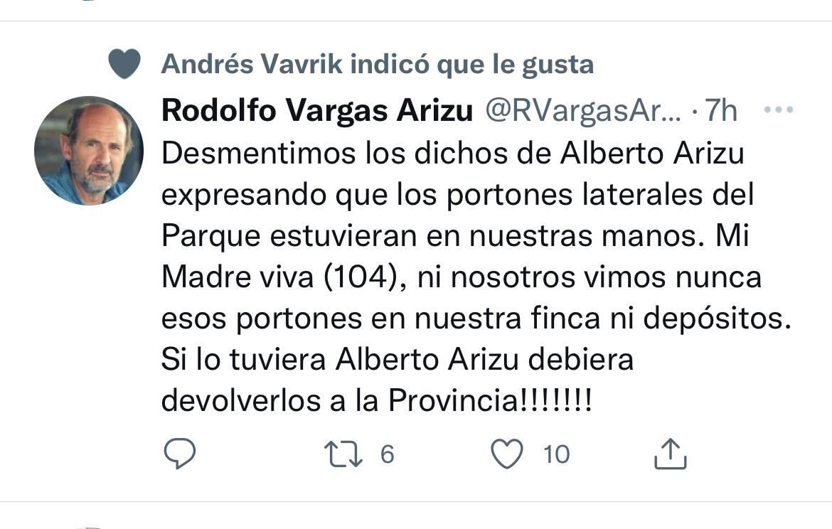 Polémica con los portones perdidos del Parque: Arizu dijo que los ...