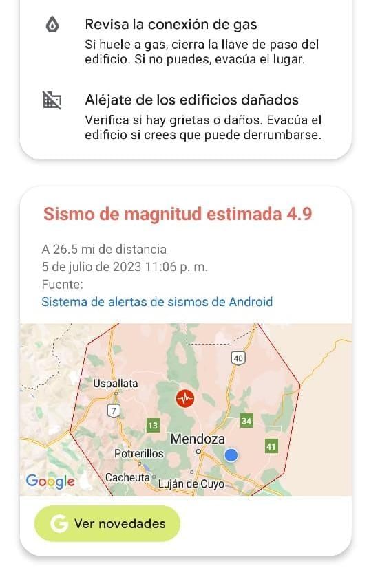 Sistema de Alertas de Terremotos: así funcionó la notificación que ...
