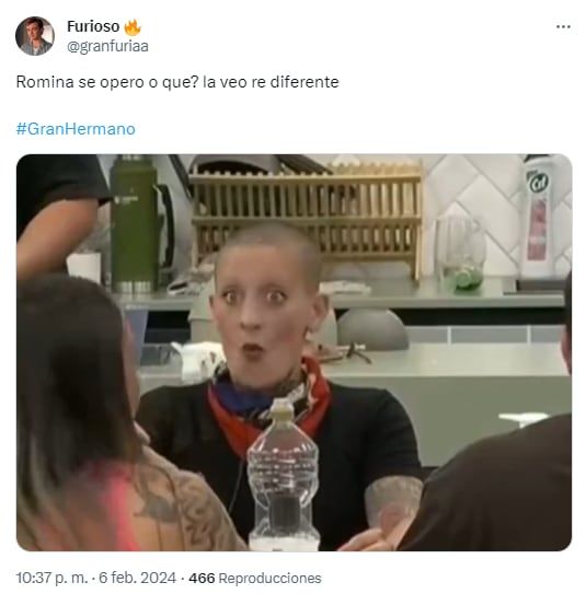 Romina Uhrig regresó a Gran Hermano con una nueva cara y estallaron los ...