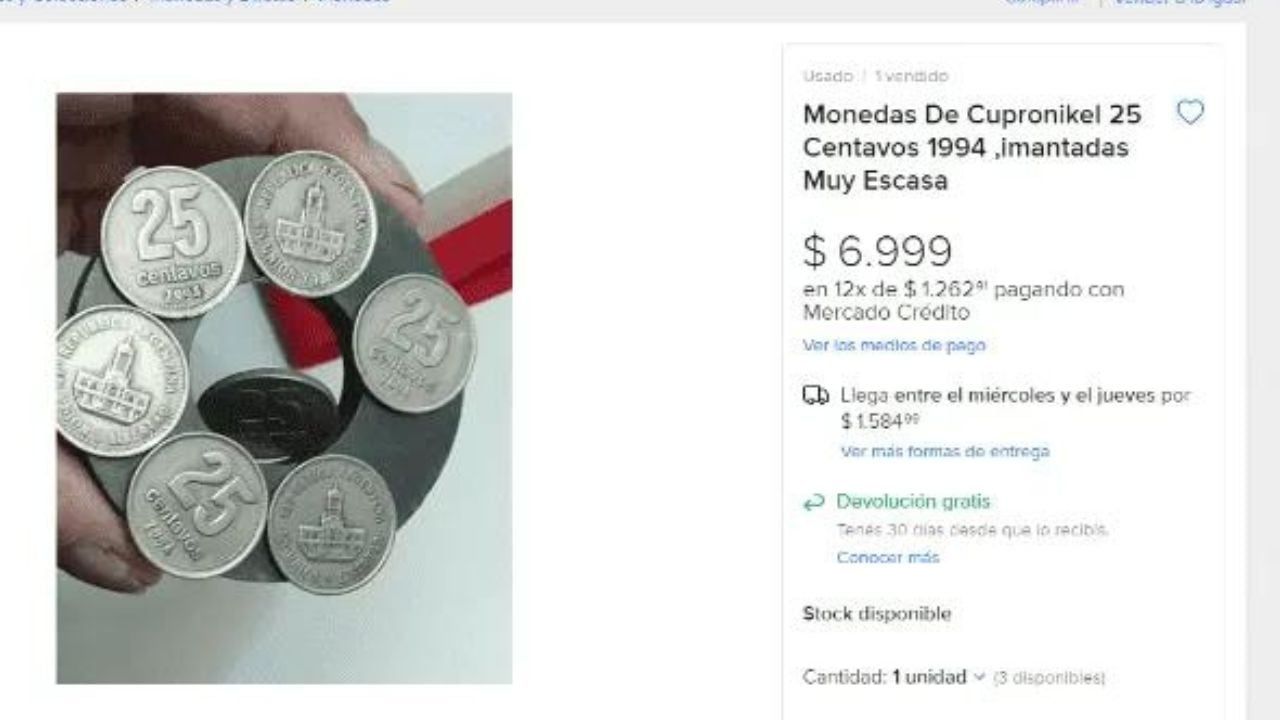 Cómo reconocer las monedas de 25 centavos que pueden valer hasta $15.000