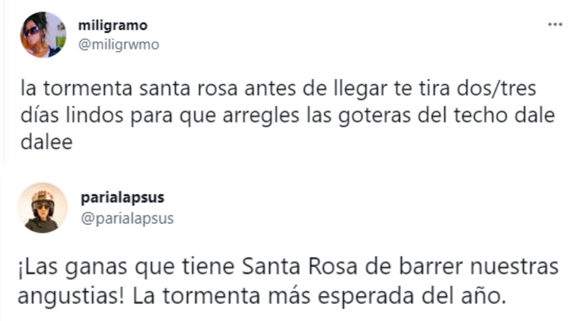 Se acerca Santa Rosa y los memes por las tormentas inundan las redes ...