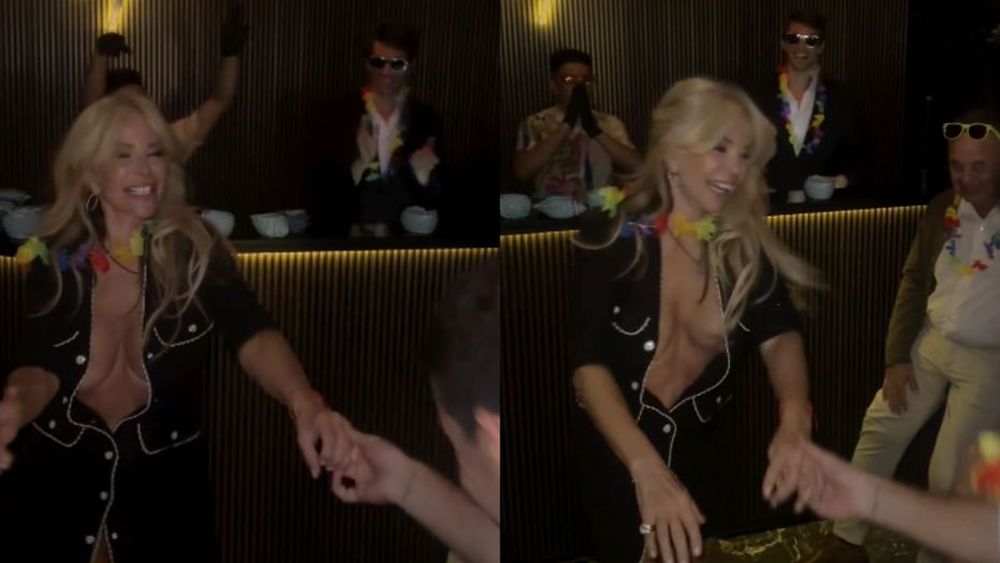 El baile al límite de Graciela Alfano a los 72 años con un escote peligroso y un mensaje sin filtro