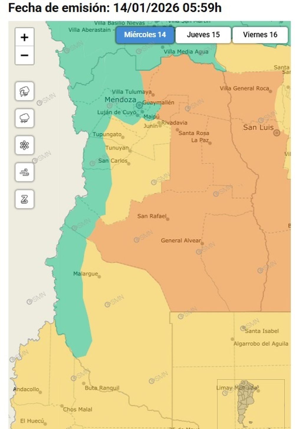 Doble alerta por tormentas con granizo: las zonas afectadas este ...