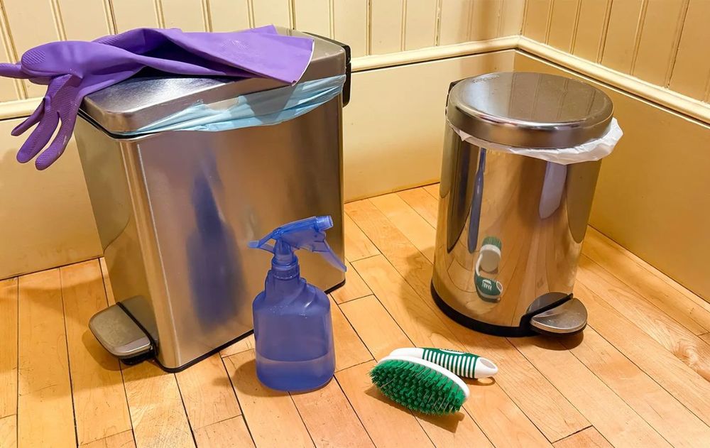 Limpie el tacho de basura de esta forma y el mal olor desaparecerá para ...