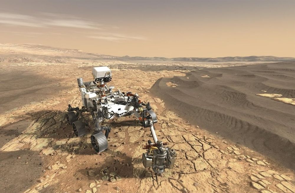 El robot explorador de la NASA en Marte encontró una roca con ...