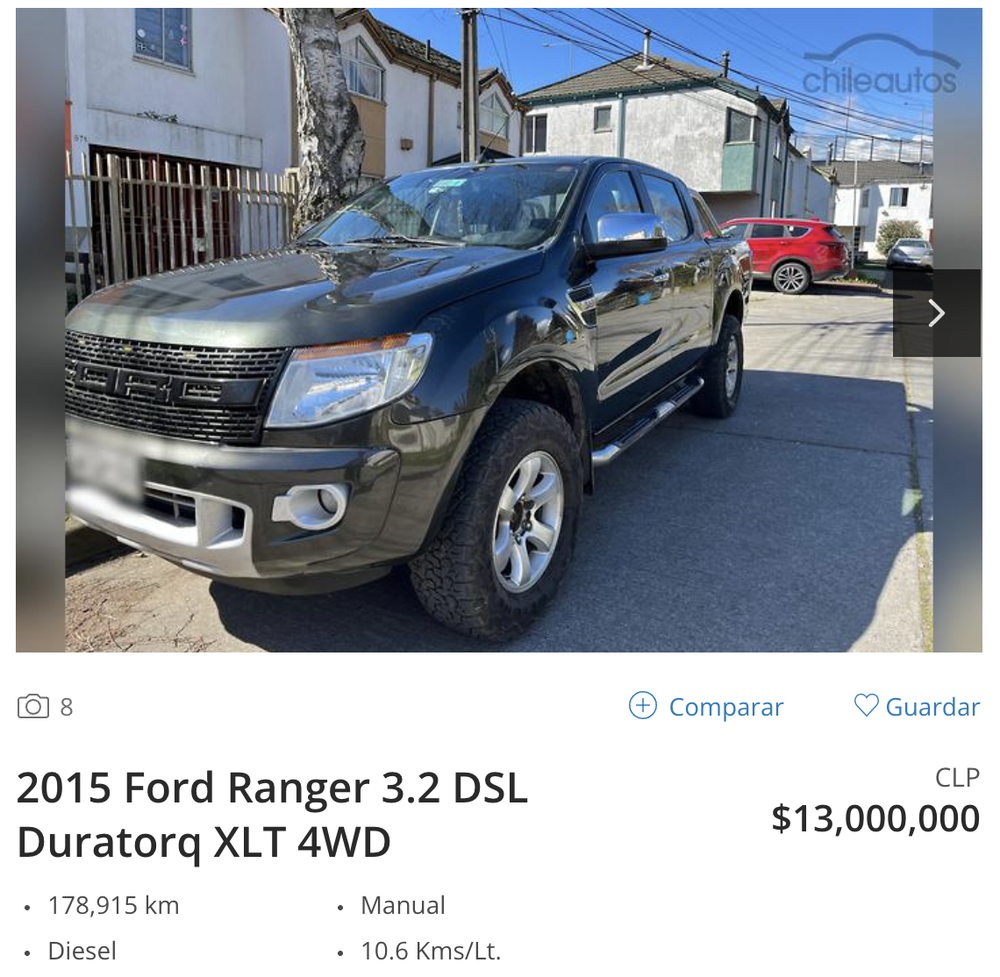 Esto cuesta en Chile una Ford Ranger usada que podría importarse tras ...