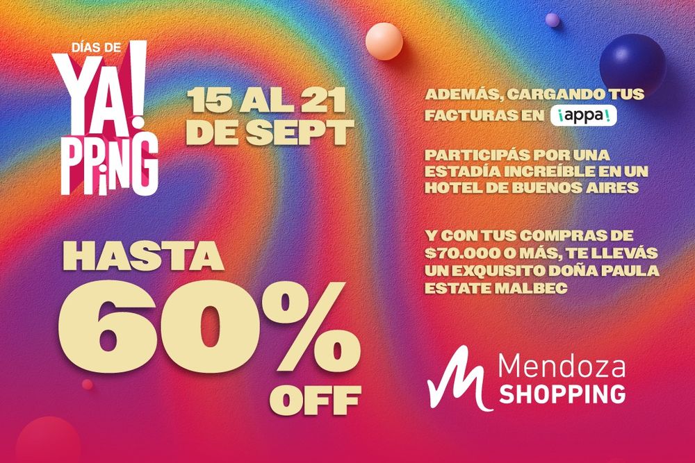 Días de Yapping en Mendoza Shopping: descuentos irresistibles ...