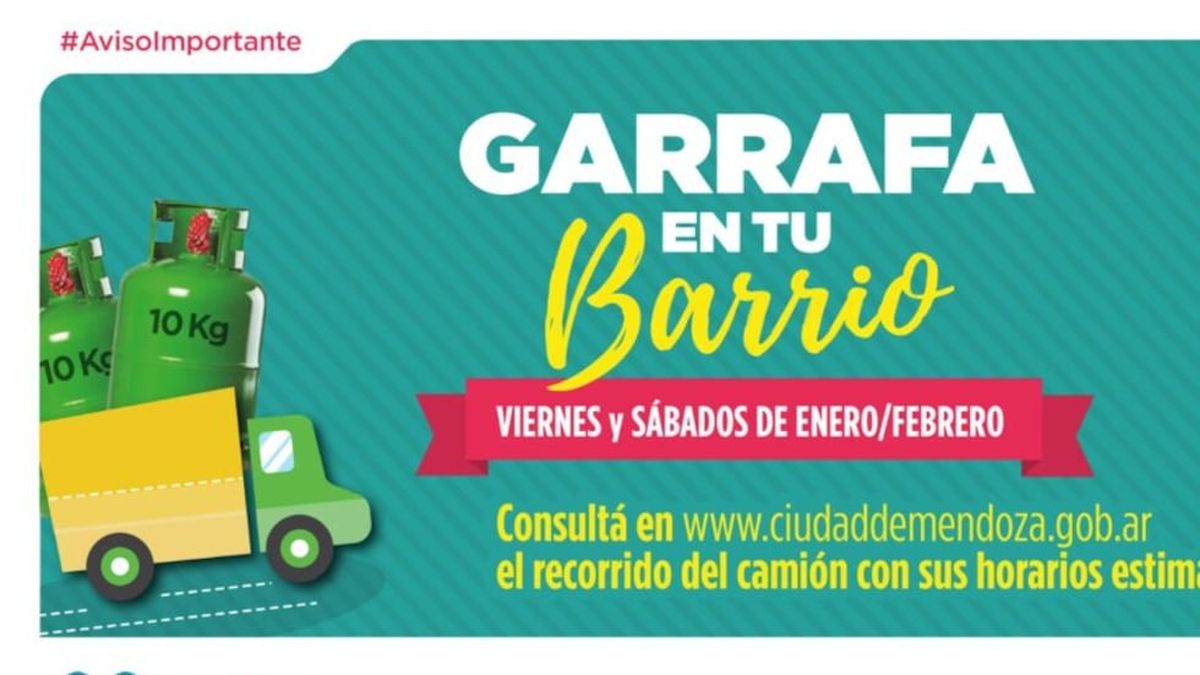 La Ciudad informa cuál será el recorrido de la Garrafa Social