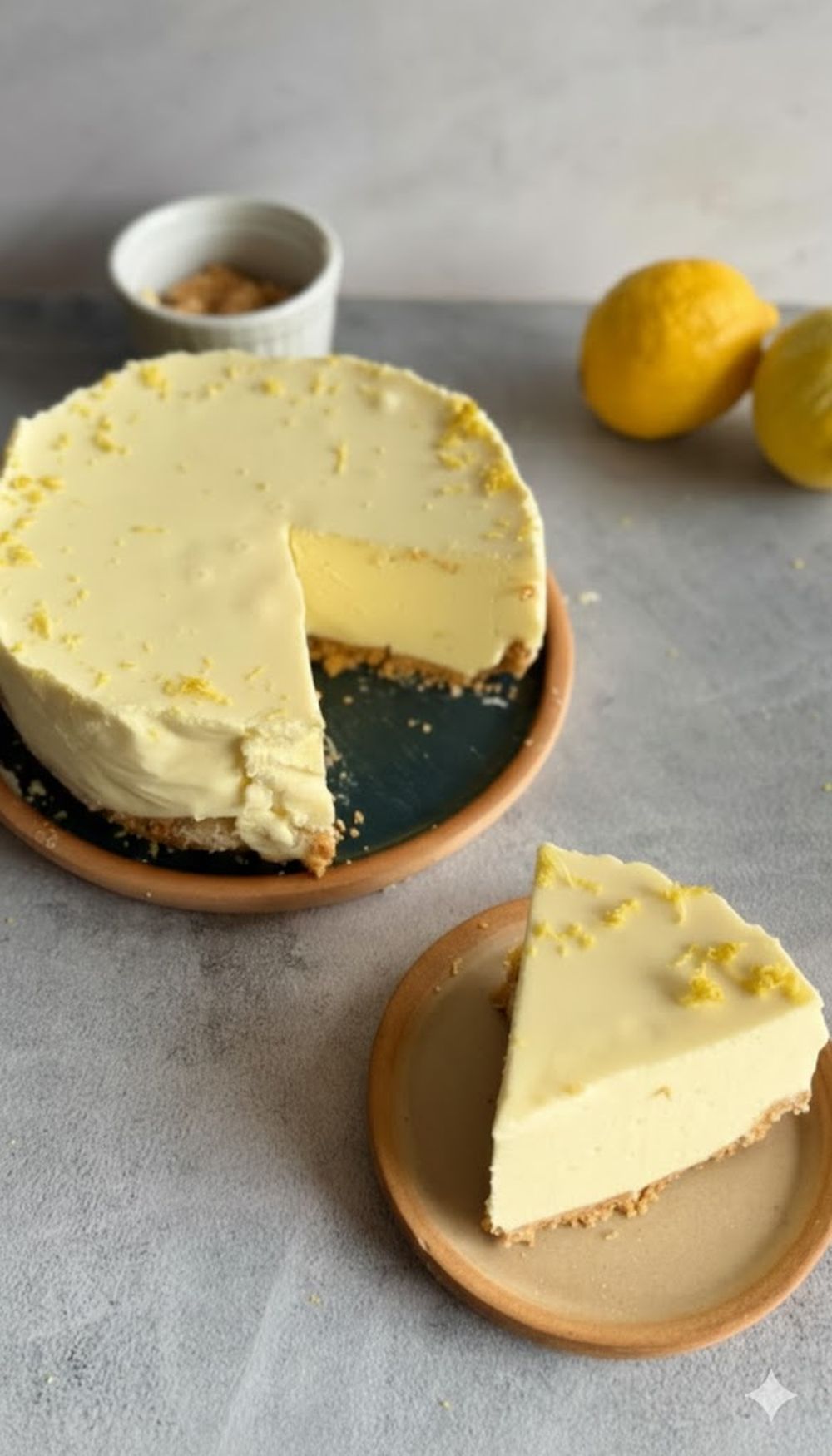 Fresca y sin azúcar: cómo hacer una deliciosa torta helada de limón