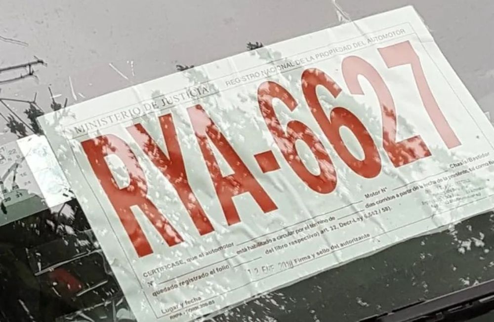 Qué hacer si te roban o perdés la patente del auto y cuánto sale el ...