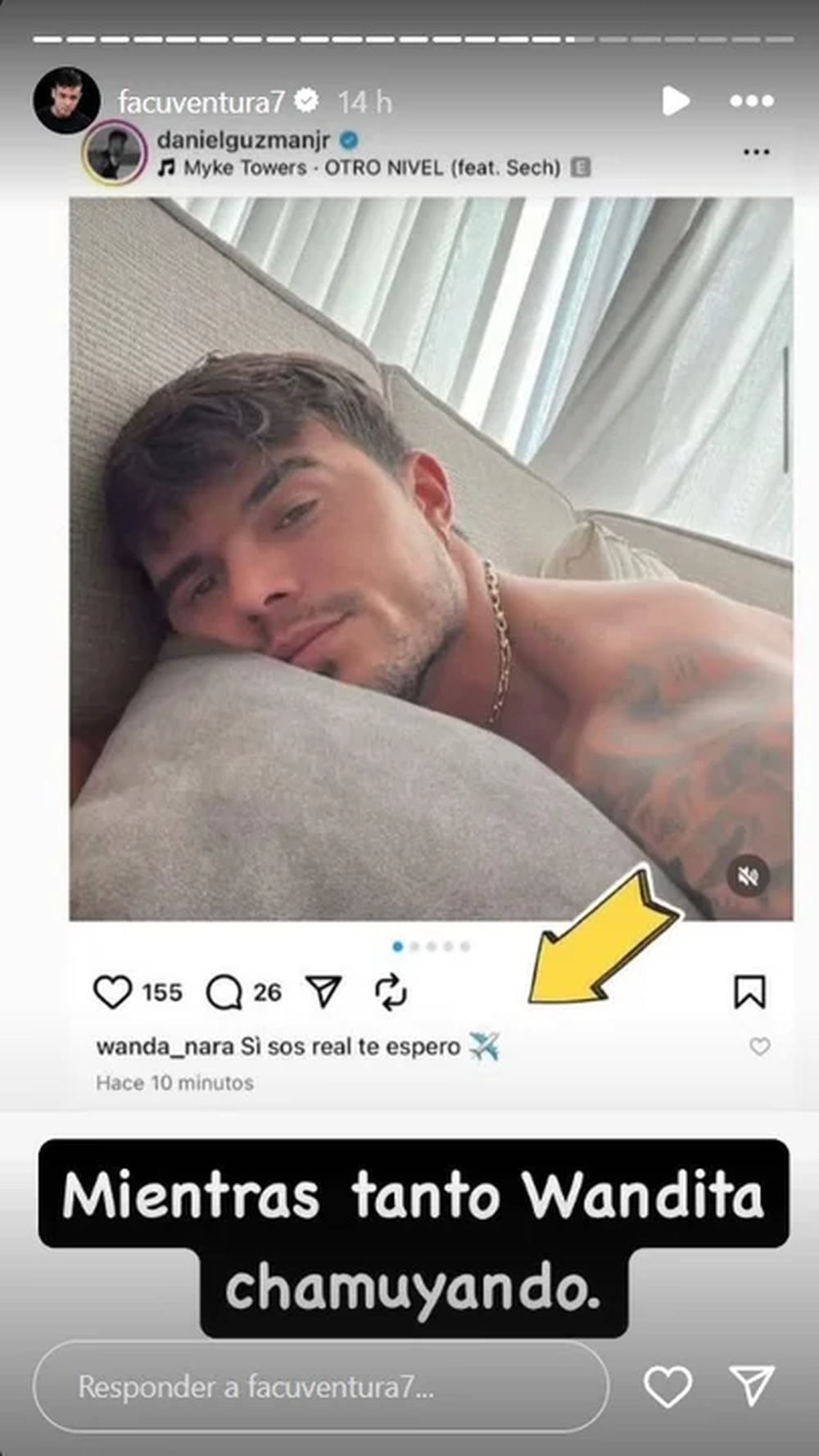 Los picantes mensajes entre Wanda Nara y el futbolista mexicano Daniel ...