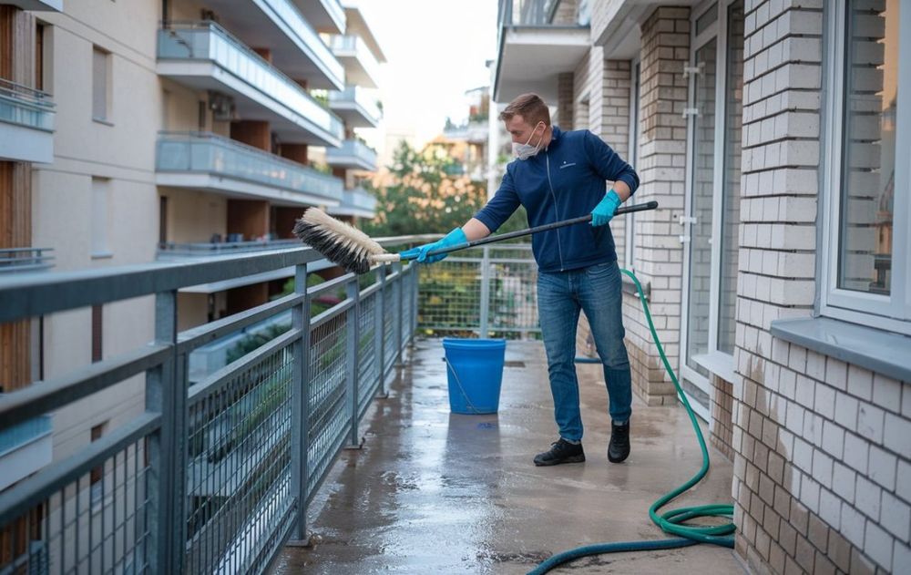 Cómo deshacer la suciedad de las palomas en los balcones con una ...