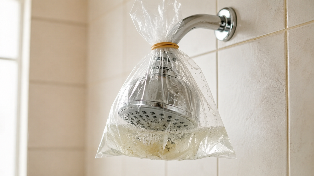 Cómo destapar los pequeños orificios de la ducha y hacer que el chorro ...