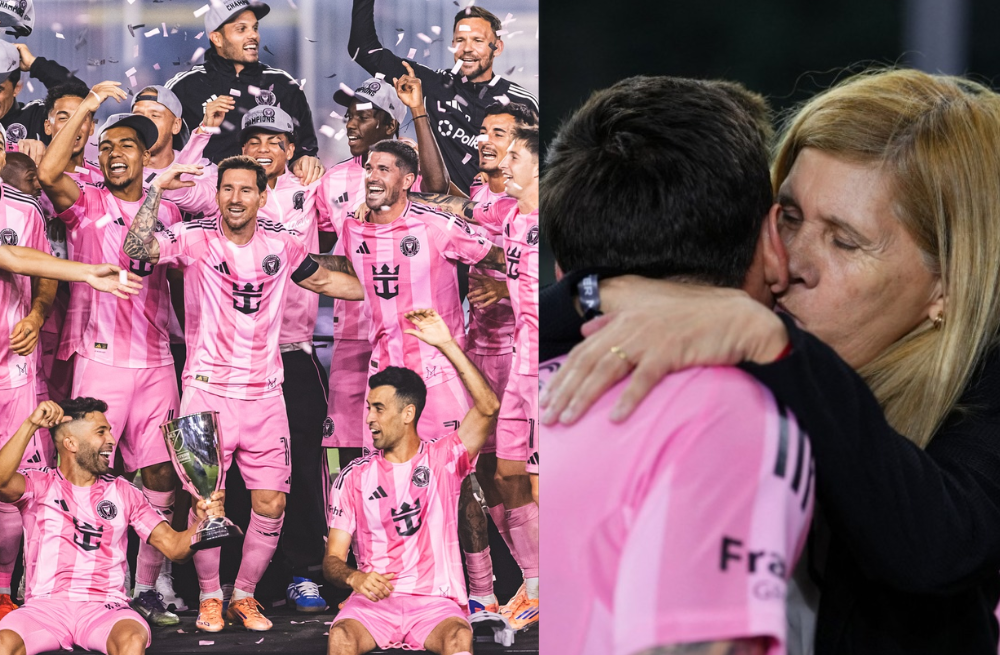 Lionel Messi campeón de conferencia en la MLS: el festejo con su mamá y ...