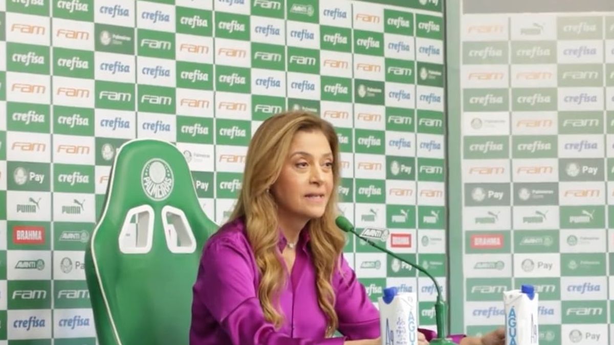 La presidenta del Palmeiras dio una conferencia de prensa solo para ...