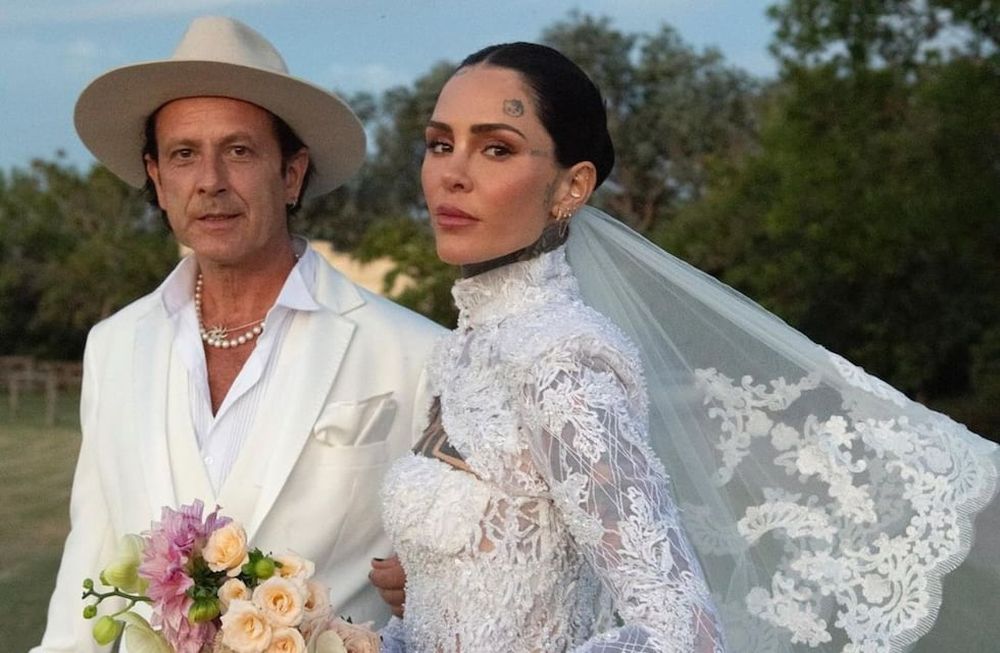 Los increíbles vestidos blanco y negro de Cande Tinelli: fotos exclusivas de su casamiento con ...