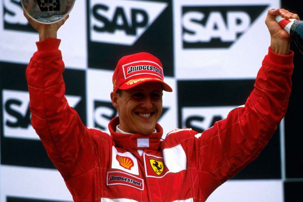 Una fortuna: la cifra que piden por la Ferrari que usó Michael Schumacher cuando salió campeón ...