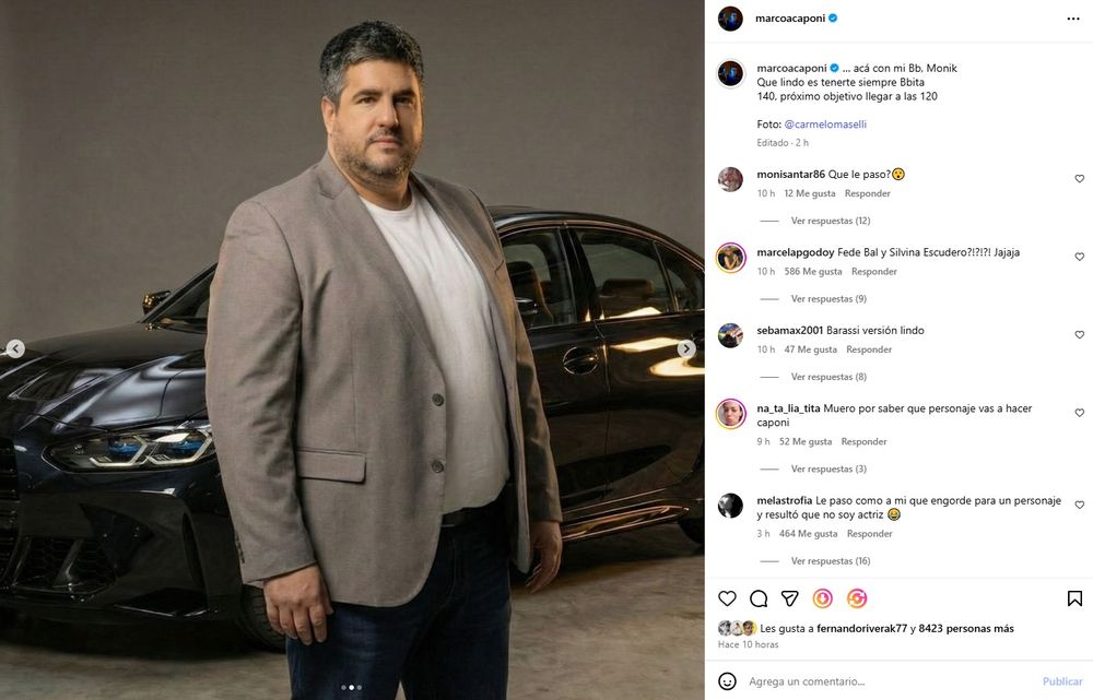 La increíble transformación física de Marco Antonio Caponi que impactó ...