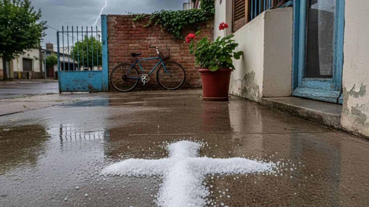 Qué significa hacer una cruz de sal en el frente de casa cuando llueve