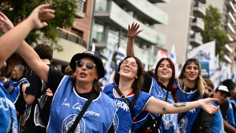 Las fotos de la marcha de La Cámpora por el 24 de marzo