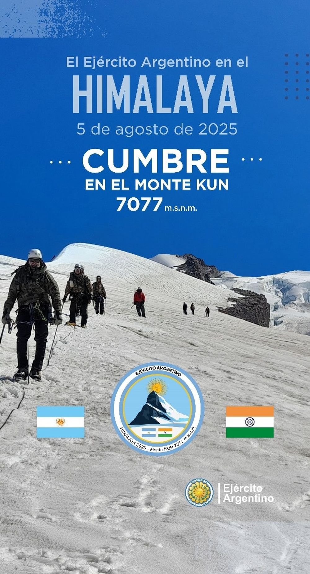 Dos soldados mendocinos, parte de la histórica expedición del Ejército ...