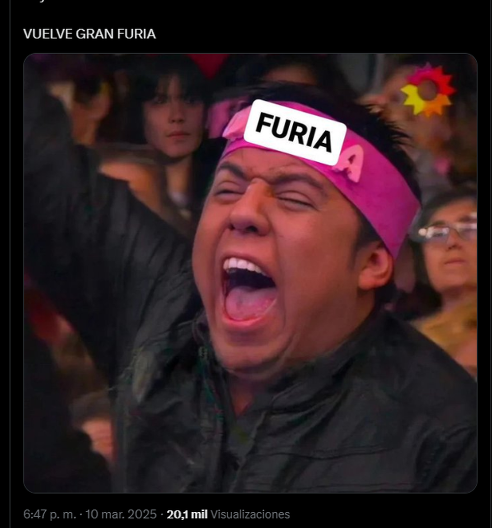 Los mejores memes del regreso triunfal de Furia a Gran Hermano