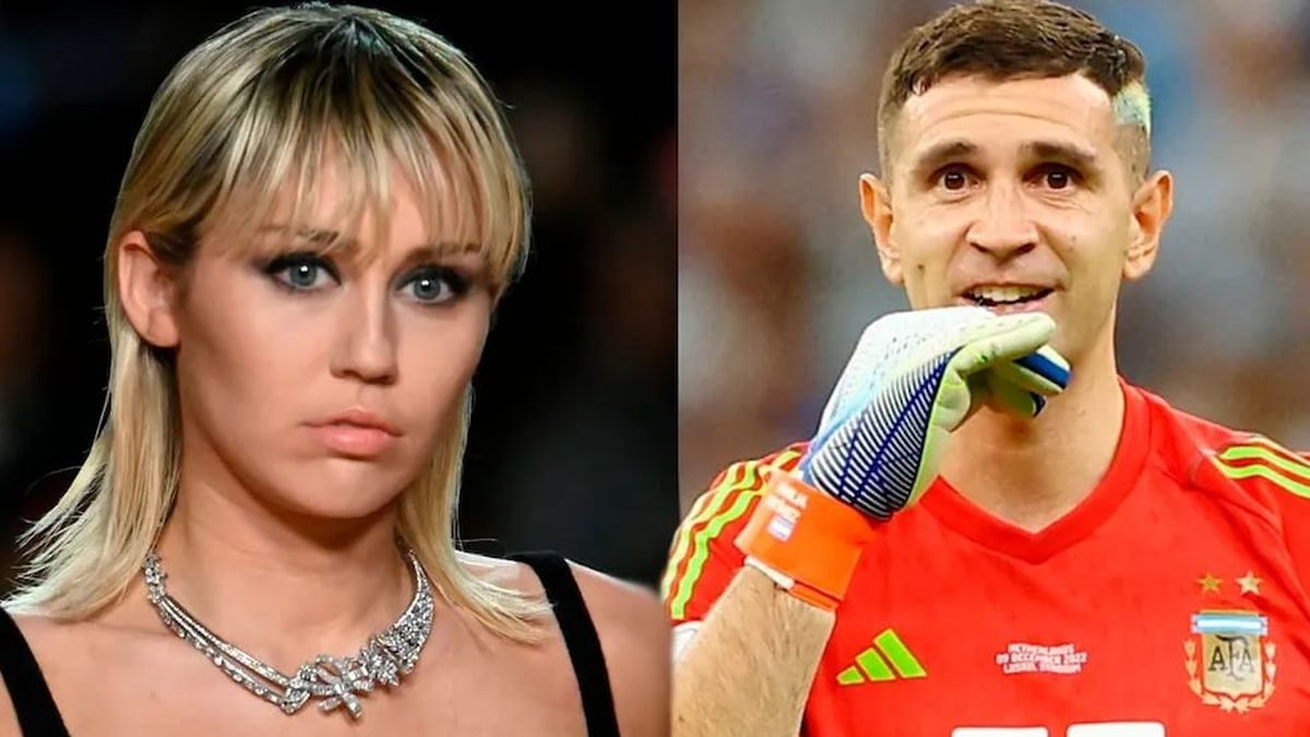 La verdad sobre el gesto viral de Miley Cyrus que alude al Dibu Martínez