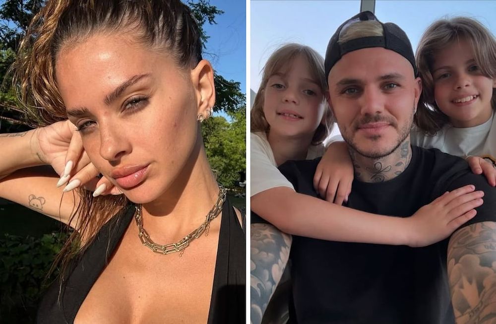 Fotografiaron a la China Suárez con las hijas de Wanda Nara y Mauro Icardi en un supermercado