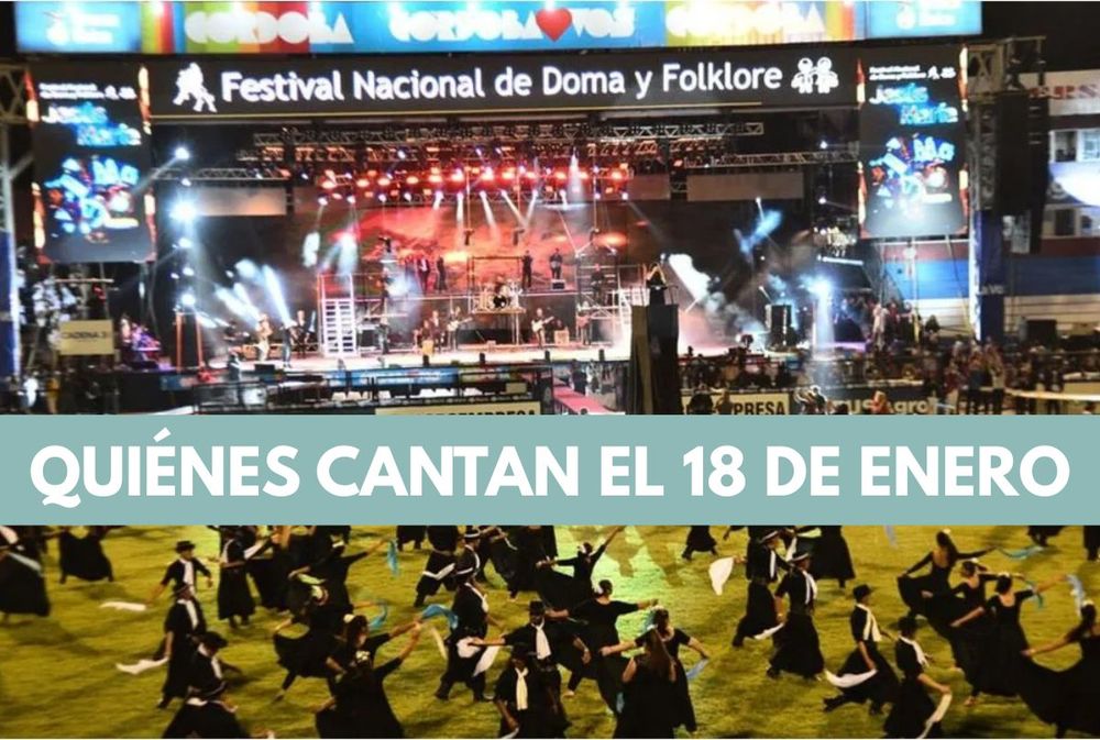Jesús María 2026: quiénes cantan hoy, domingo 18 de enero, y dónde ...