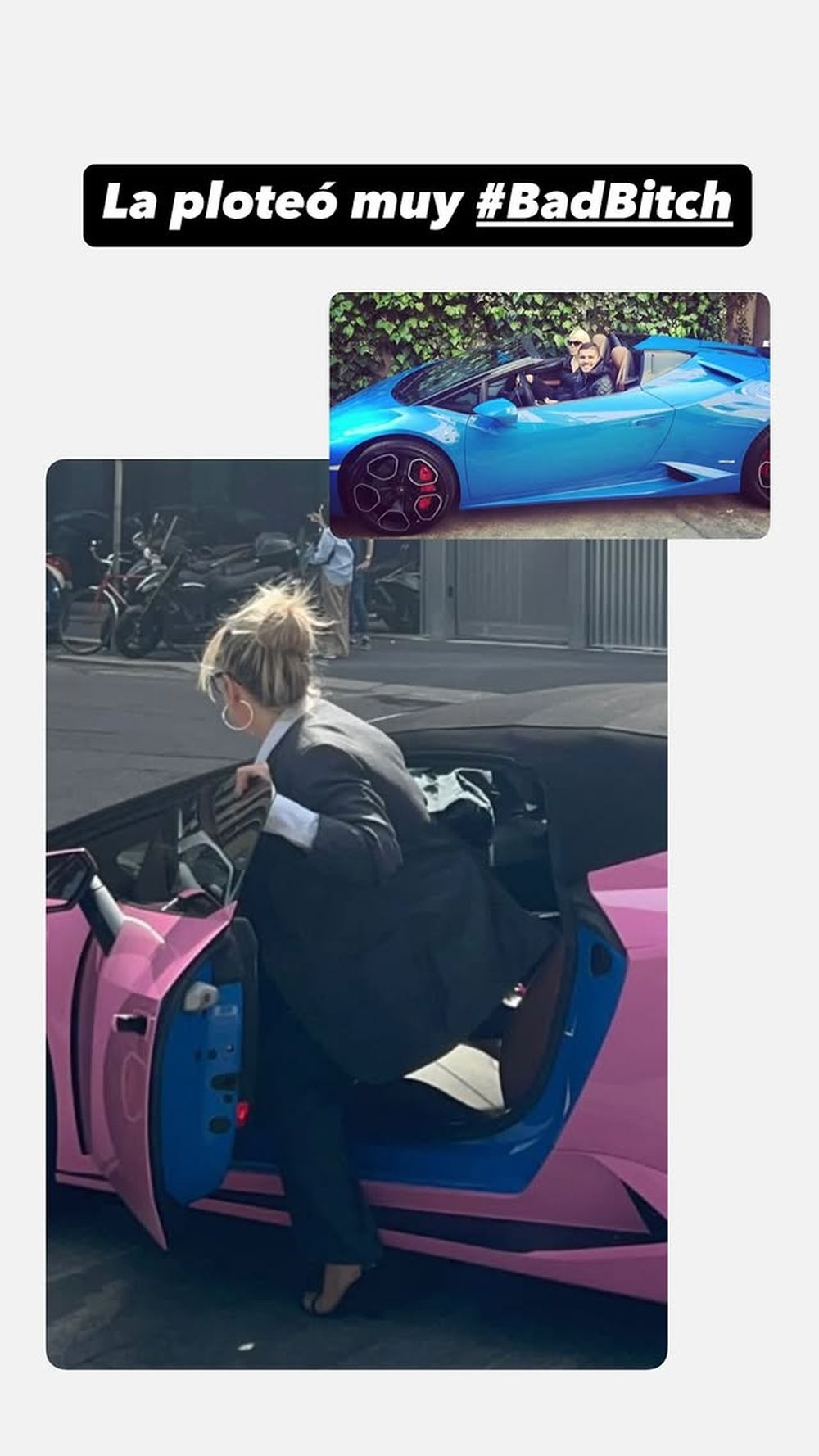 Wanda Nara le pintó de rosa la Lamborghini a Mauro Icardi y la llevó a ...