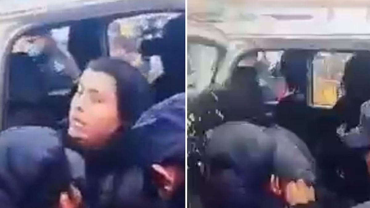 Una mujer cabeceó el vidrio de un patrullero para fingir que era reprimida en Jujuy