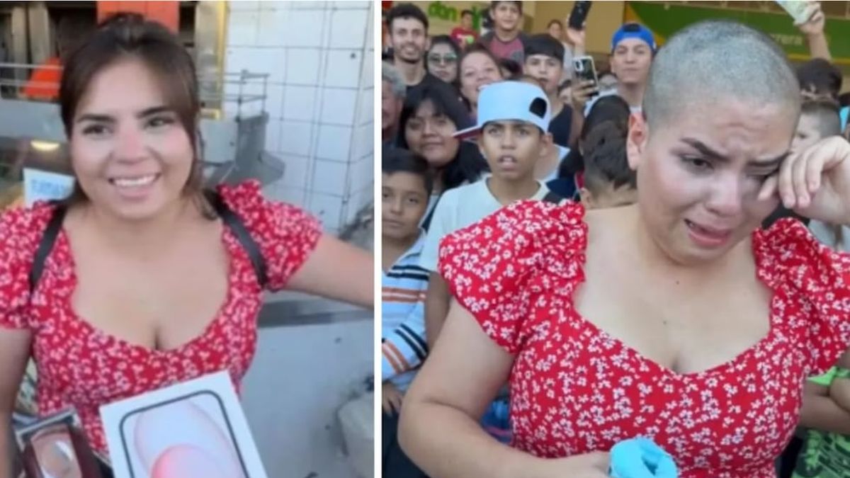 Por un pelo: se rapó toda la cabeza para ganarse un iPhone 15, perdió por poco y se arrepintió ...