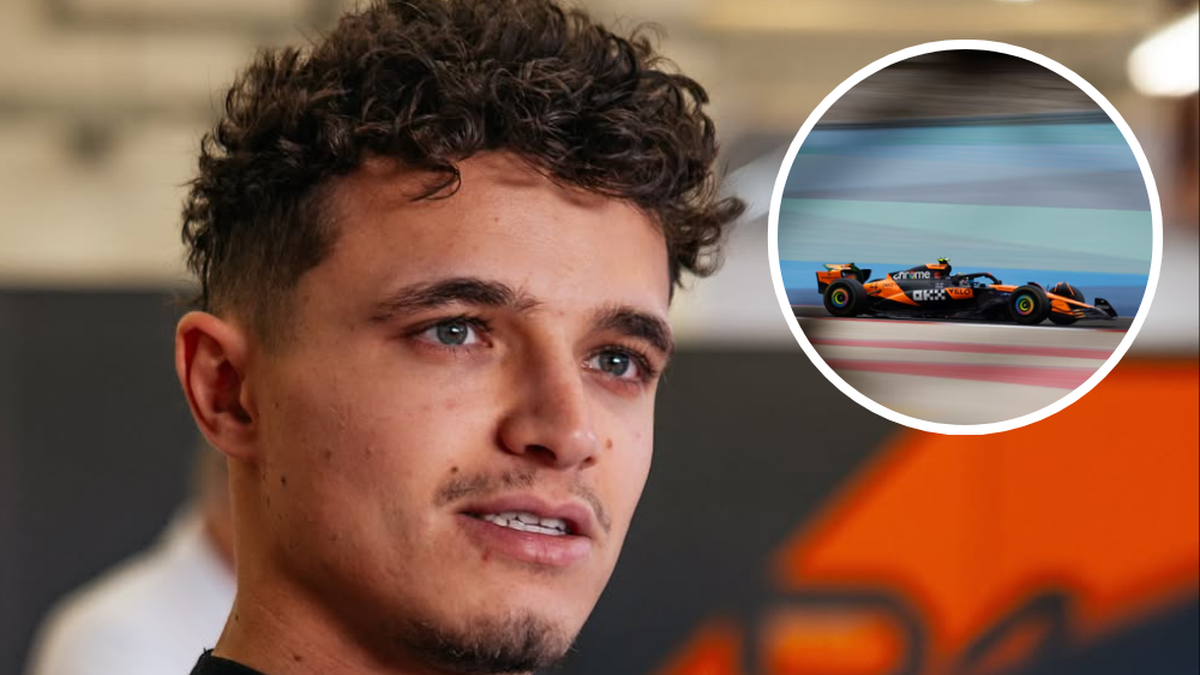 Lando Norris lideró el caótico primer test de la Fórmula 1 en Bahréin