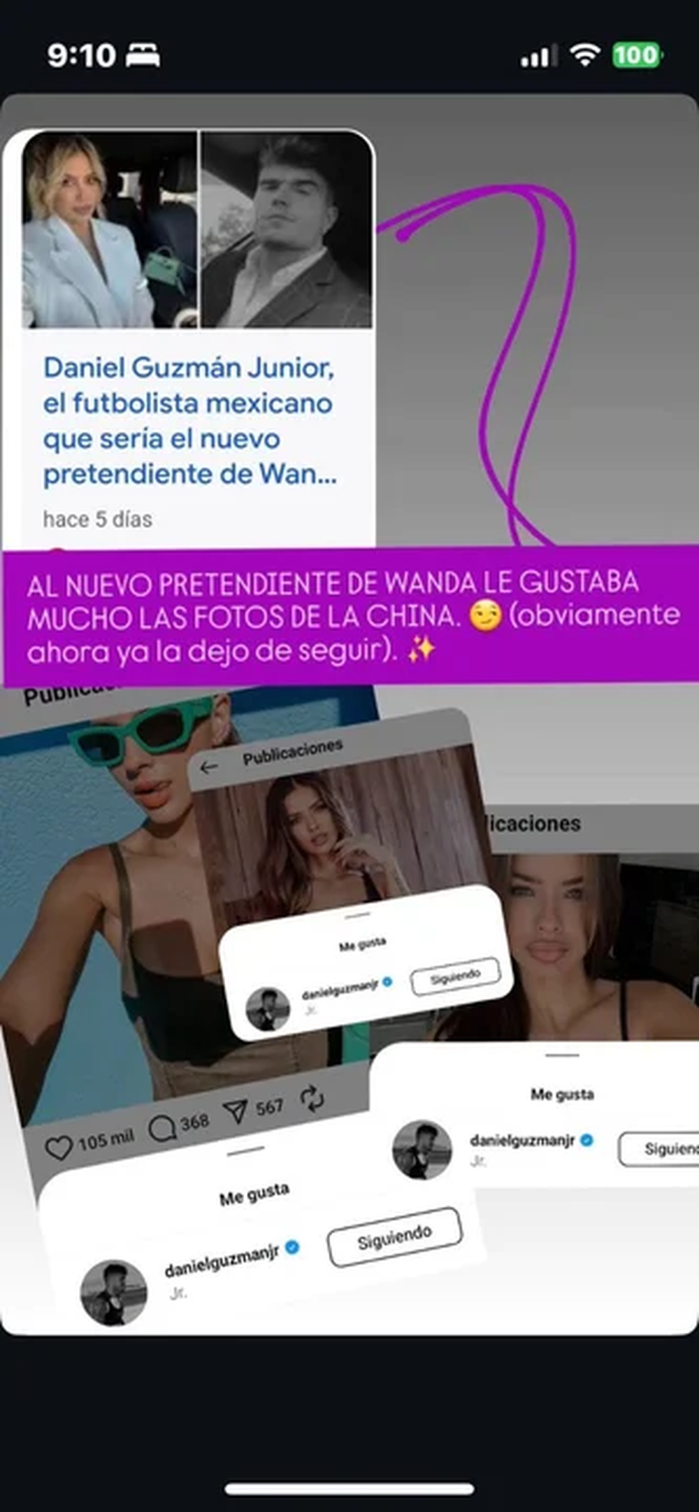 Los picantes mensajes entre Wanda Nara y el futbolista mexicano Daniel ...