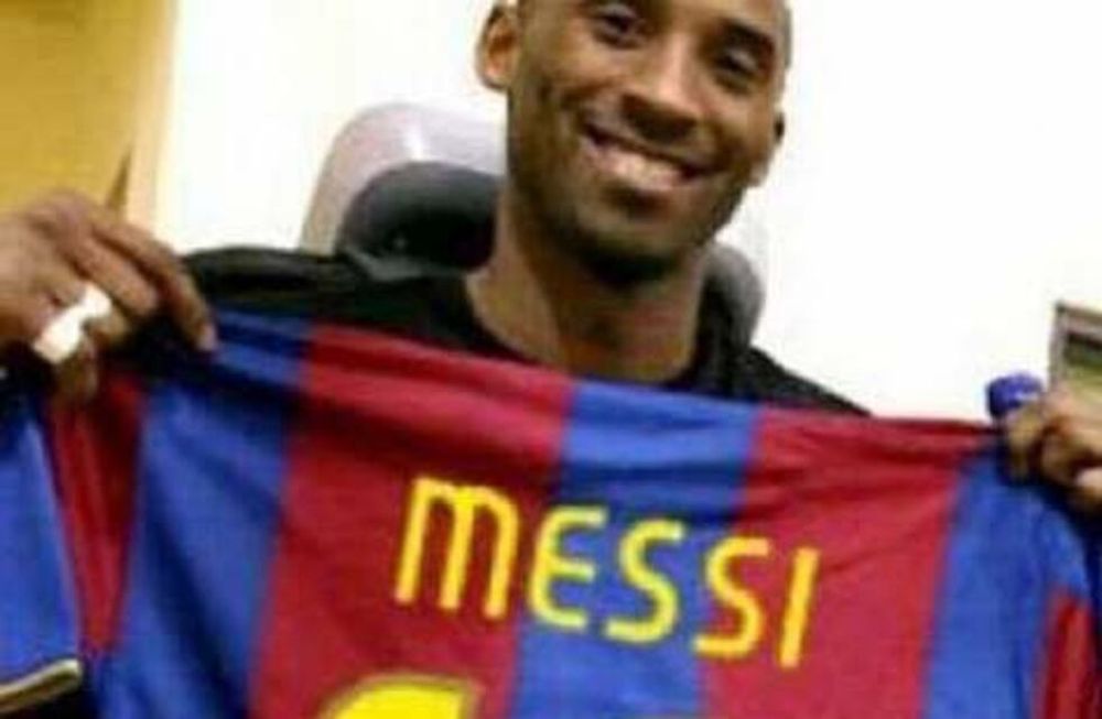 Kobe lo elogió, messi lo agradeció