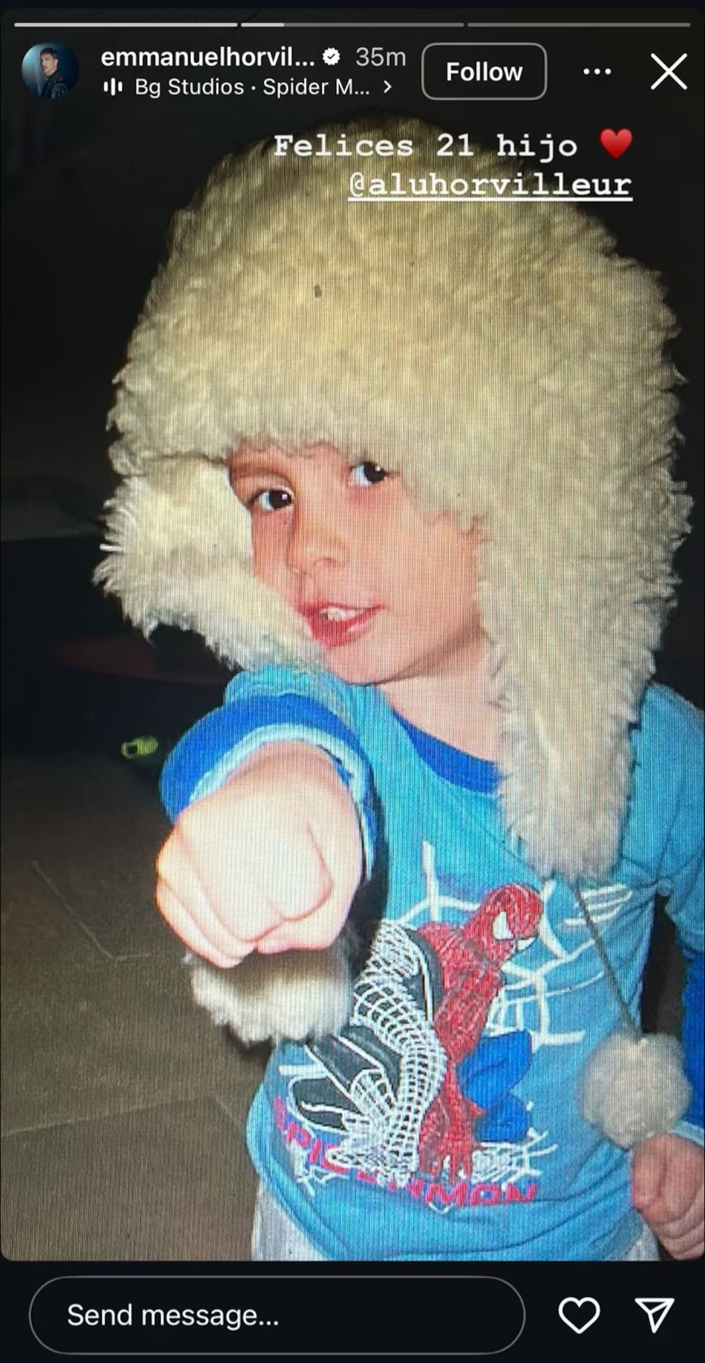 Juntos otra vez: Celeste Cid y Emmanuel Horvilleur festejaron el cumpleaños número 21 de su hijo