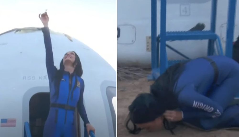 Video: así fue el vuelo al espacio de Katy Perry y otras famosas en un cohete de Blue Origin