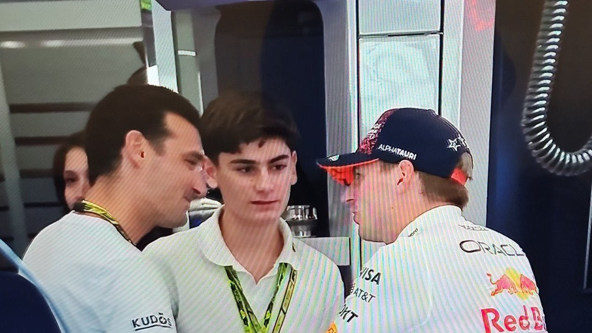 Lionel Scaloni en modo fan: apareció en el box de Verstappen y no ...