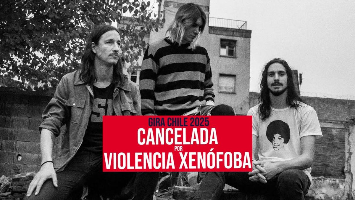 El mal momento de una banda argentina de rock: canceló shows en Chile por una terrible razón
