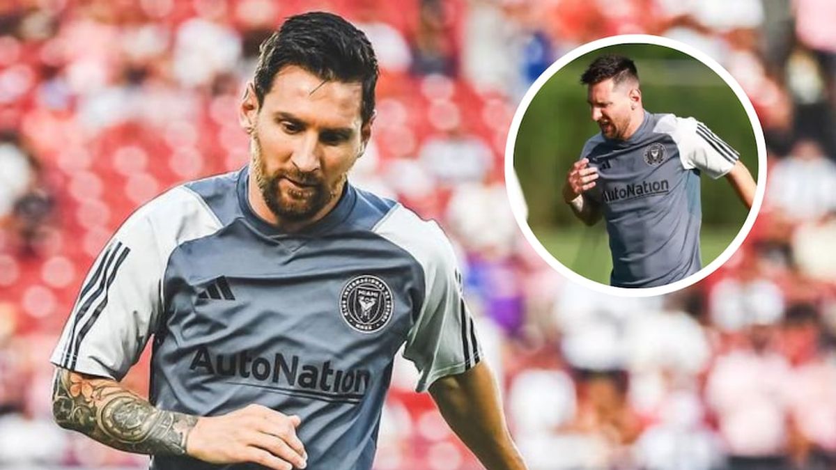 VIDEO: Messi se dobló el pie en la práctica del Inter Miami y preocupó ...