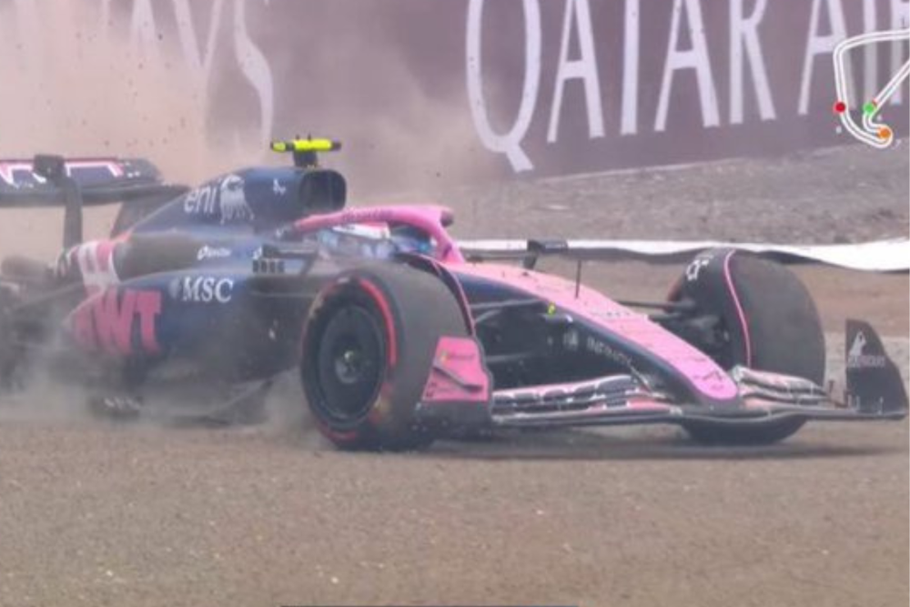 Colapinto perdió el control de su auto y quedó eliminado de la qualy ...