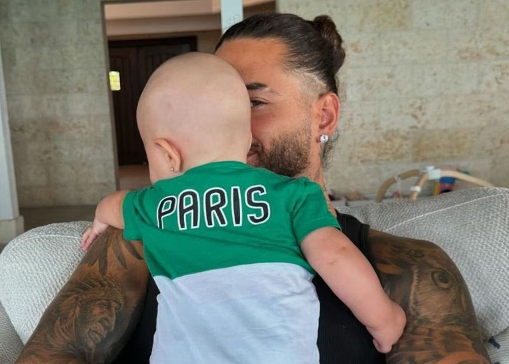 Así está hoy París, la hija de un año de Maluma