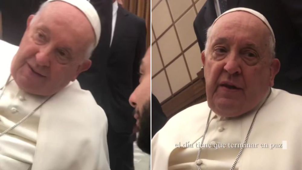 Hermoso recuerdo: el consejo viral que le dio el papa Francisco a una pareja de recién casados