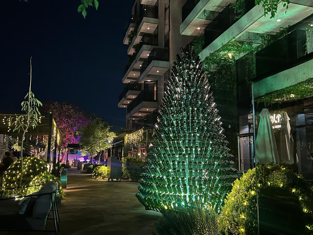 Un árbol de Navidad muy especial para los amantes del vino