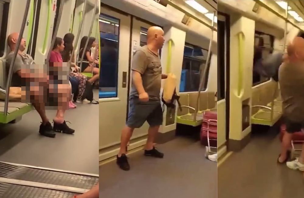 Video: un hombre se masturba en un transporte público y agrede a los pasajeros que lo recriminan