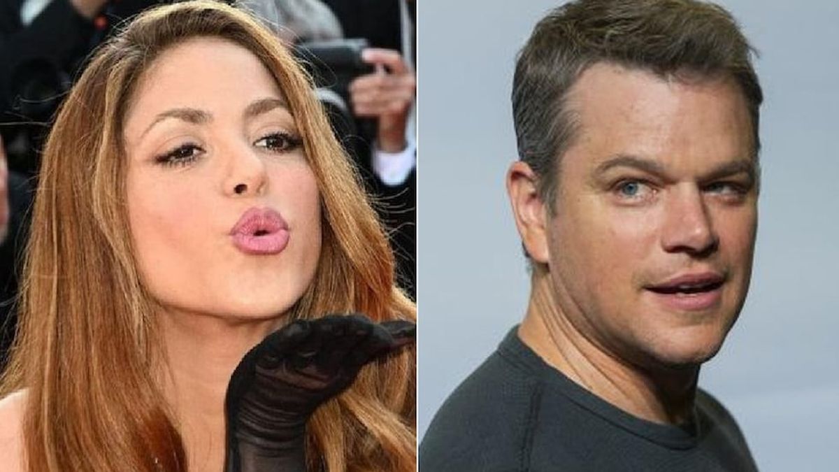 El día que Shakira le dijo que no a Matt Damon: cómo era su relación
