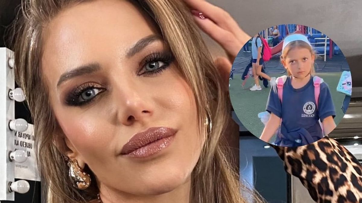 La impensada reacción de la hija de Evangelina Anderson al verla morocha por primera vez