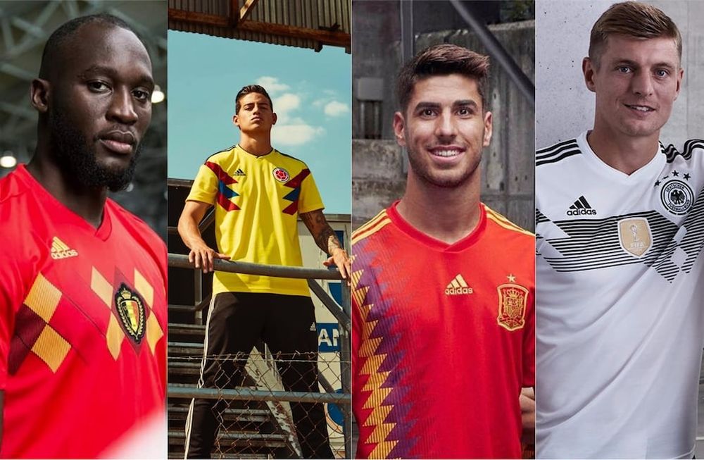 Adidas presentó sus camisetas para el Mundial