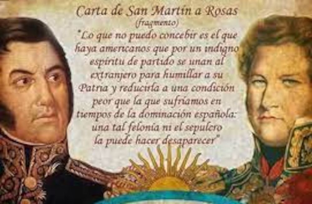 San Martín, Rosas y el orgullo nacional