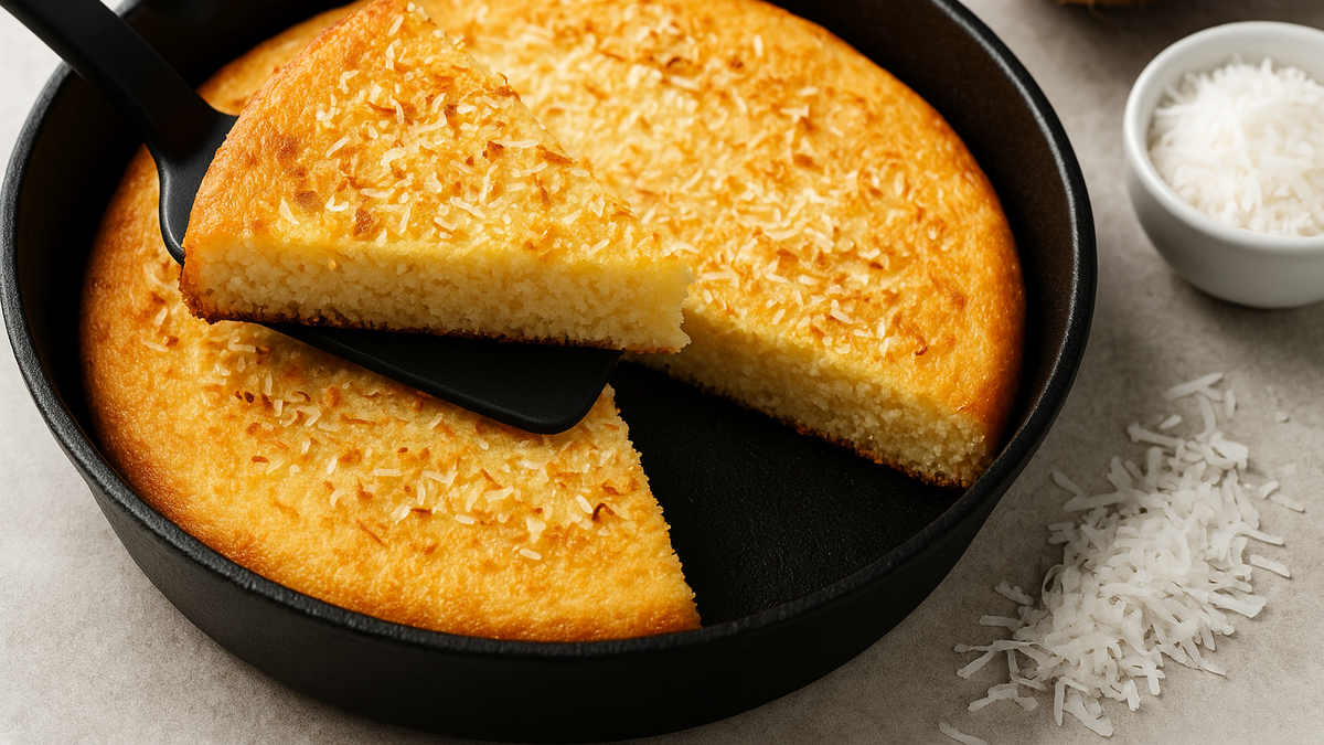 Listo en 5 minutos: este pan de coco es ideal para tu desayuno saludable